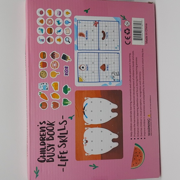 Toys | Life Skills Activity Busy Book Montessori Early Learning ...